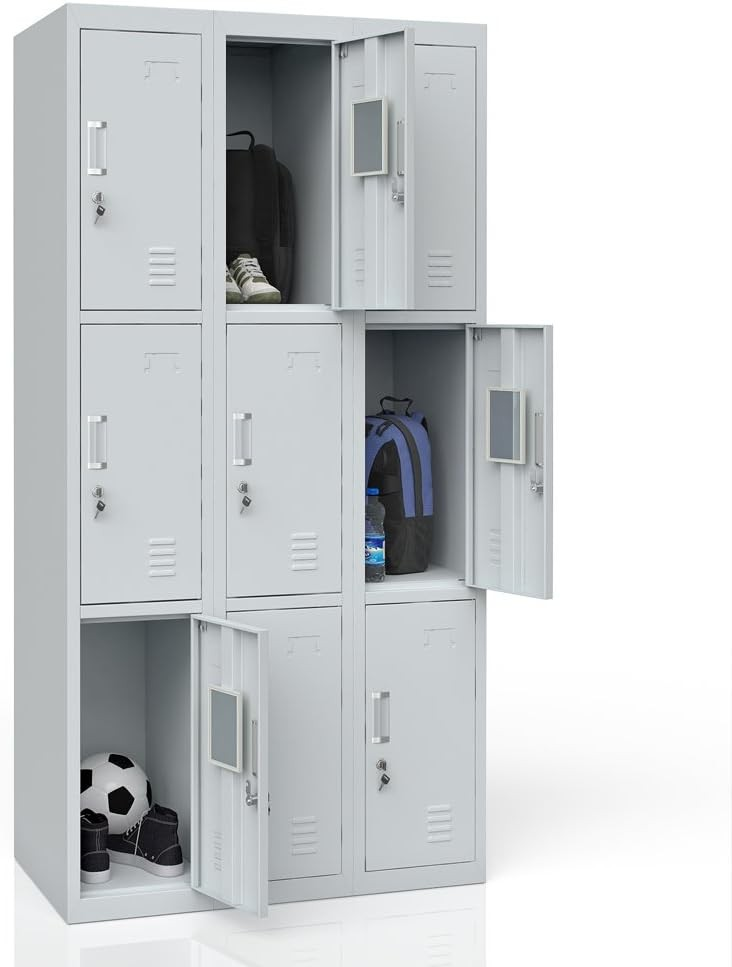 Steel 9-Locker Office Cabinet - Meec Home Store -Furniture shop in Kenya