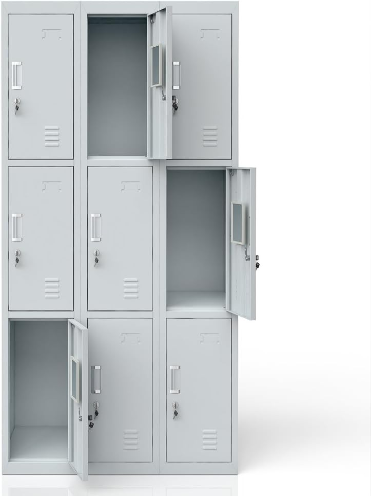 Steel 9-Locker Office Cabinet - Meec Home Store -Furniture shop in Kenya